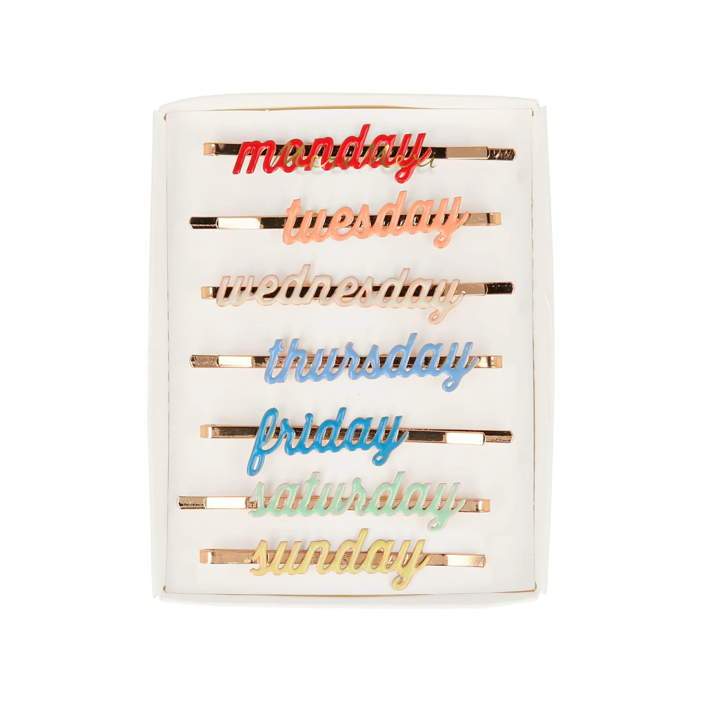 Weekday Hair Slides – Waterlemon Kids